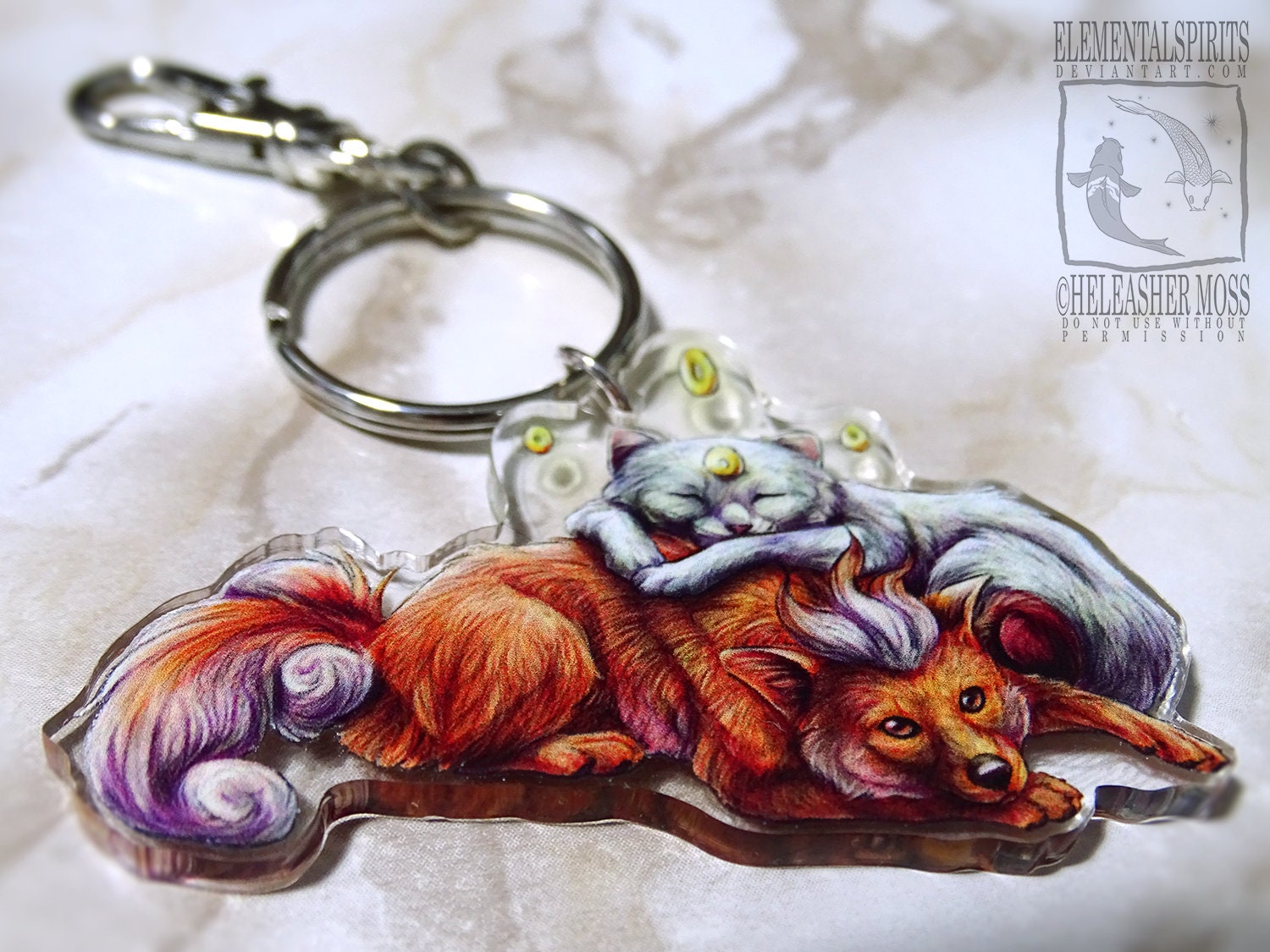 Pokemon Vulpix Meowth Trifox Meowsy Clear Acrylic Charms Geek - Etsy