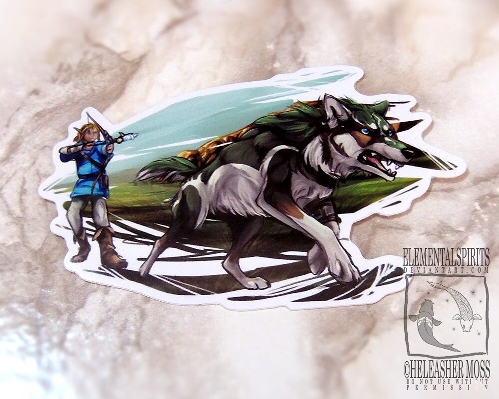 The Legend of Zelda Stickers Geek Gift Wolf Link Gamer Switch - Etsy UK