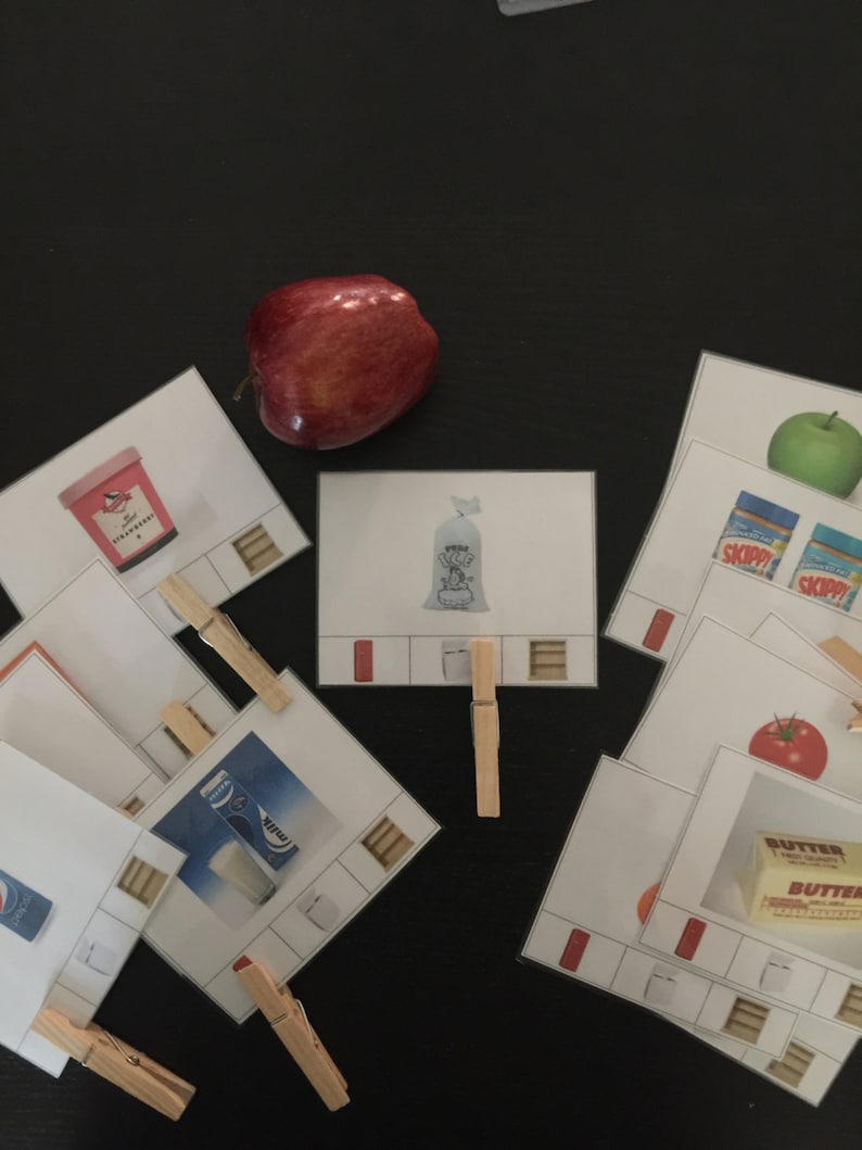 Putting Away the Groceries Clip Card Activity Special - Etsy Canada