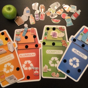 Recycle Sorting Activity Busy Bag Special Education Home - Etsy UK