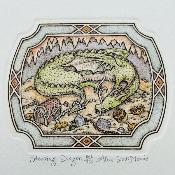 Alice Scott Etching V Print - Etsy