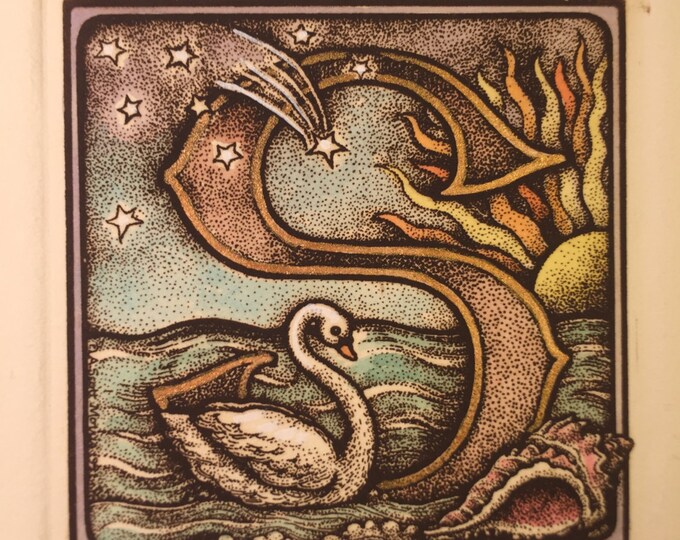 Letter Art S Initial Art Etching Print Handmade Etching - Etsy