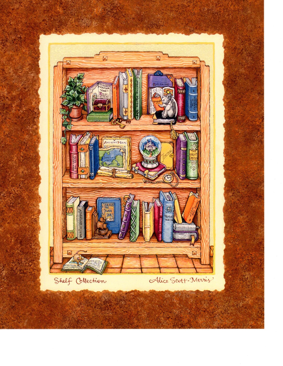 Shelf Collection 8x10 Print Library Decor Book Art Print - Etsy