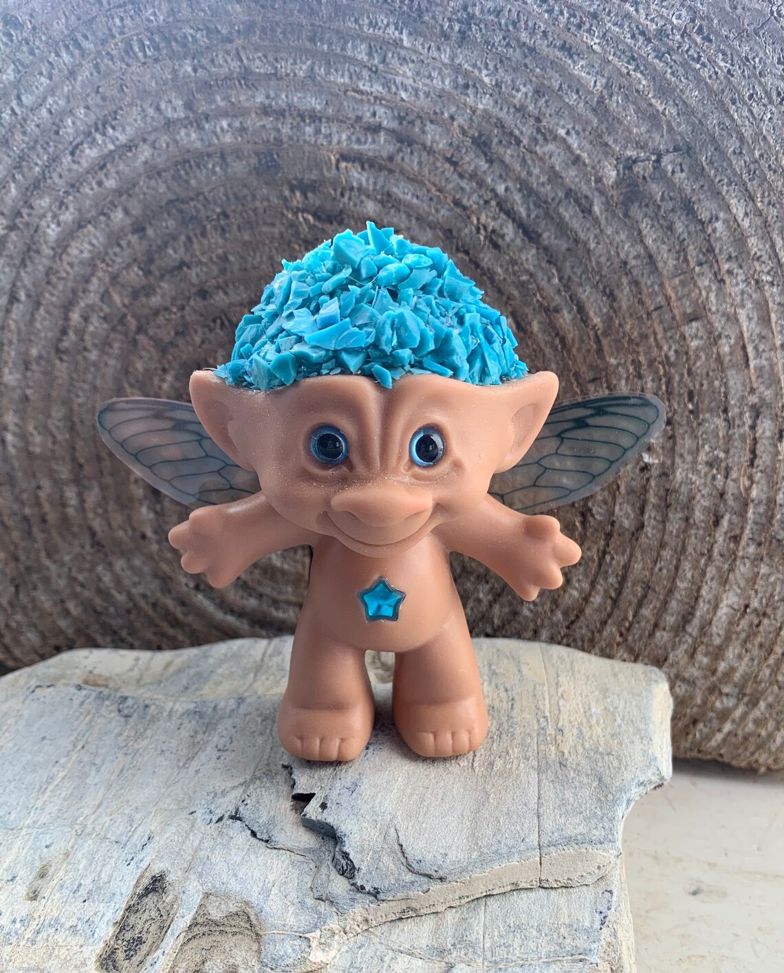 Turquoise Stone Crystal Troll Treasure Troll Fairy Doll - Etsy