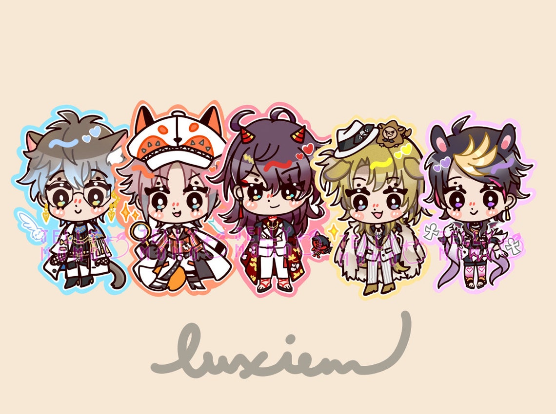 Luxiem Kemonomimi Sticker - Etsy