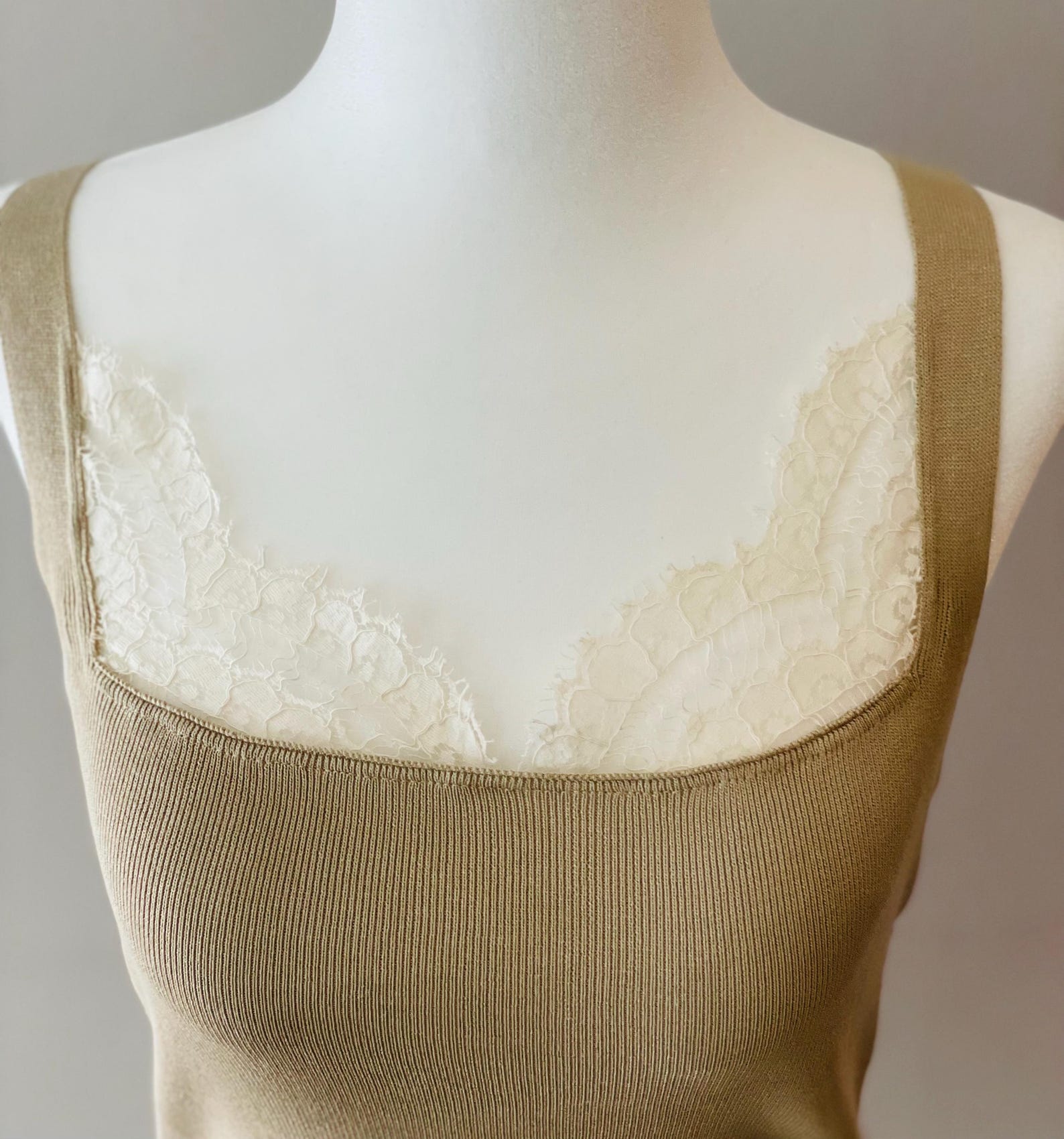 ARCHIVAL VALENTINO 2000s Cotton & Viscose Lace Top | Made in Italy ...