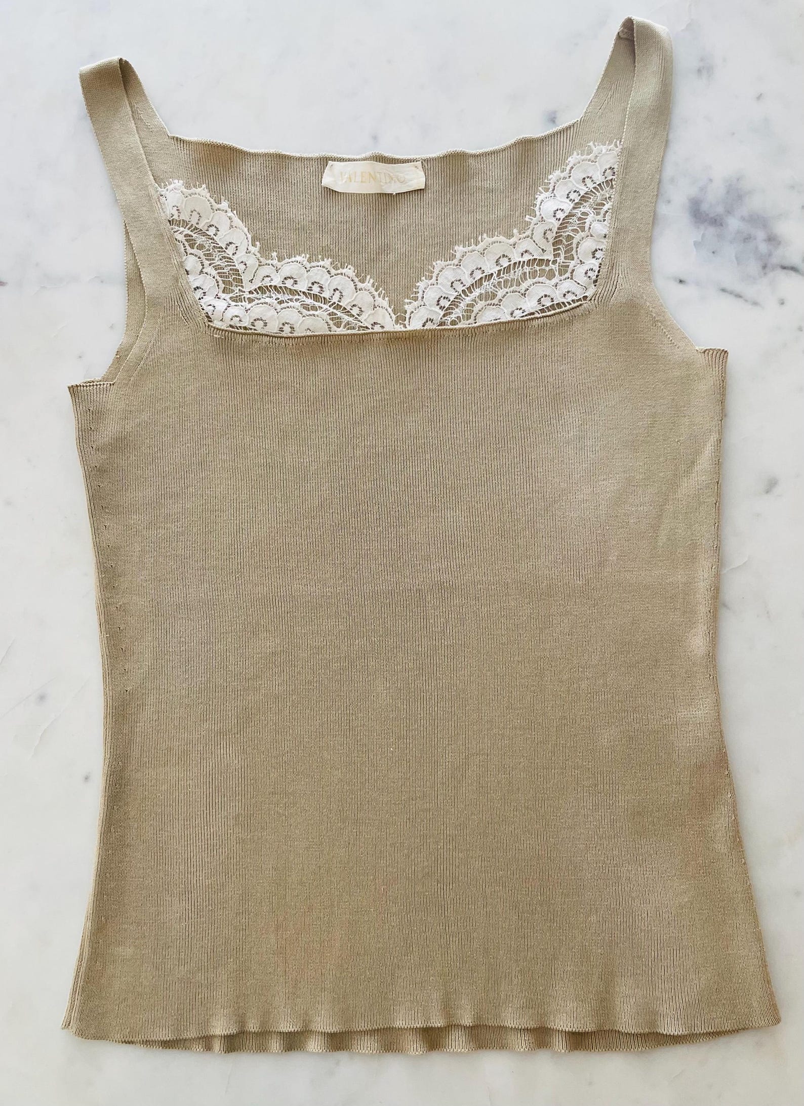 ARCHIVAL VALENTINO 2000s Cotton & Viscose Lace Top | Made in Italy ...