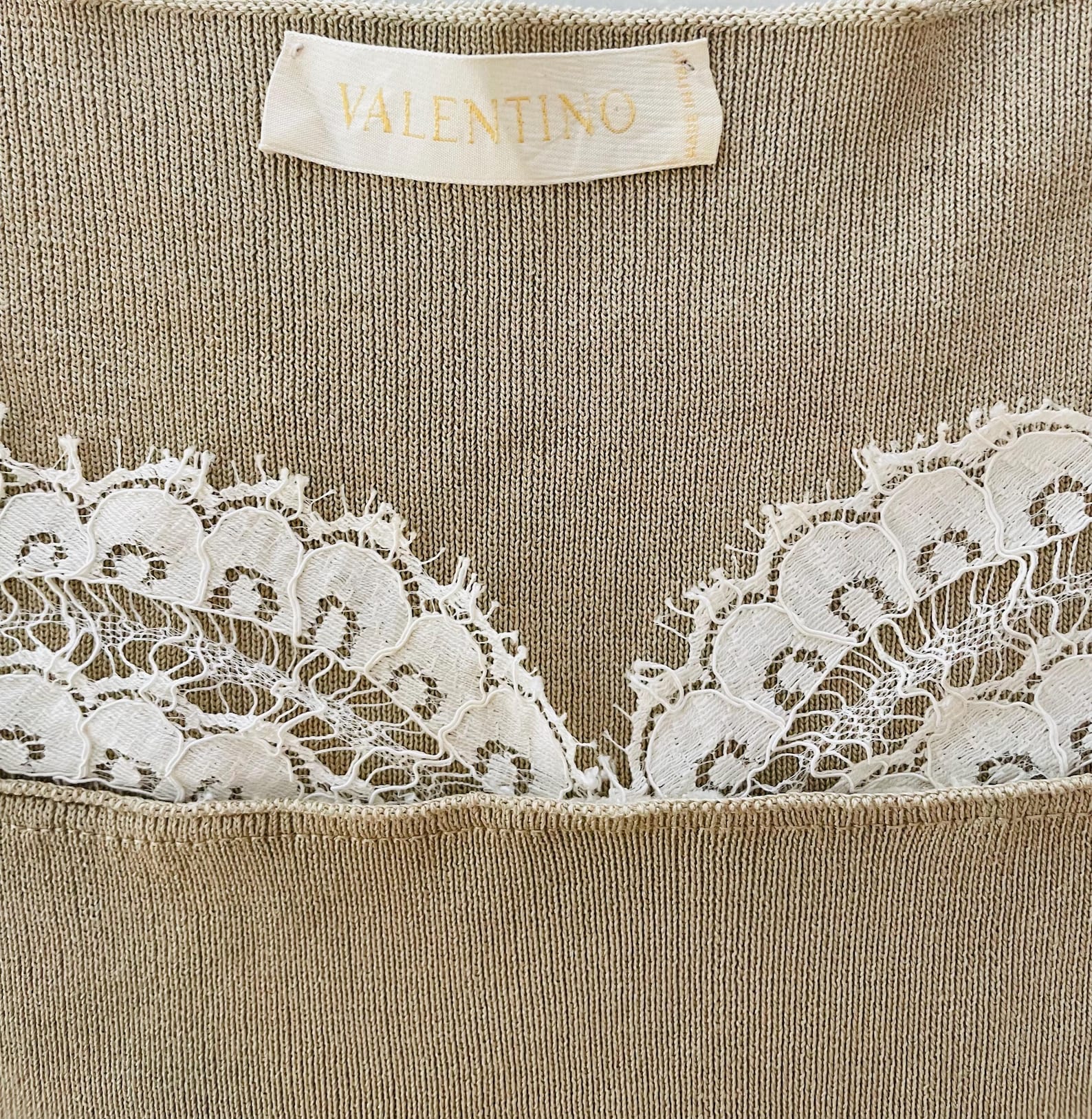 ARCHIVAL VALENTINO 2000s Cotton & Viscose Lace Top | Made in Italy ...