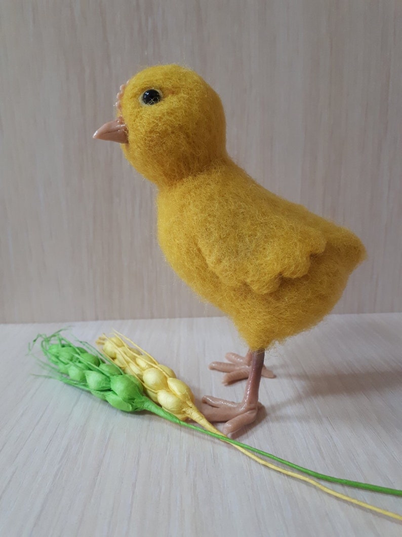 Set of Two Felted Chickens Needle Felted Bird Needle Felted | Etsy