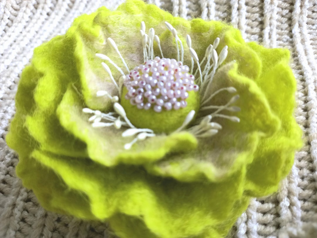 Flower Brooch Wool Felt Brooch Felted Flower Brooch Gift for Women Felt ...