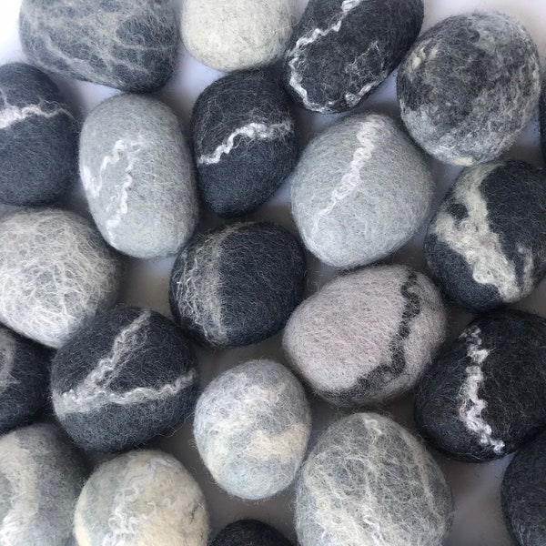 Felt Rocks - Etsy