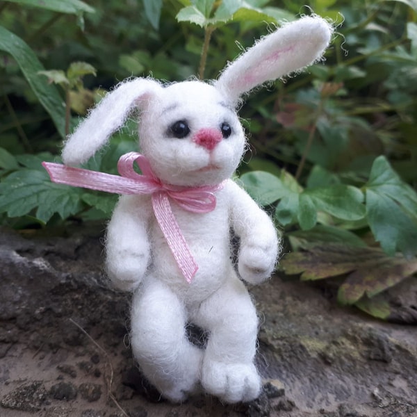 Rabbit Felt Toy - Etsy