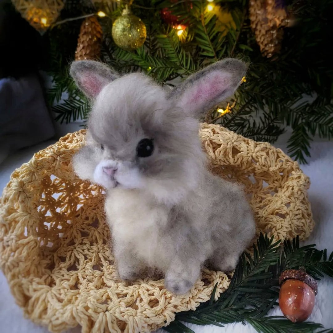 Felted Animals, Needle Felted Hare, Felt Rabbit, Needle Felted Animal ...