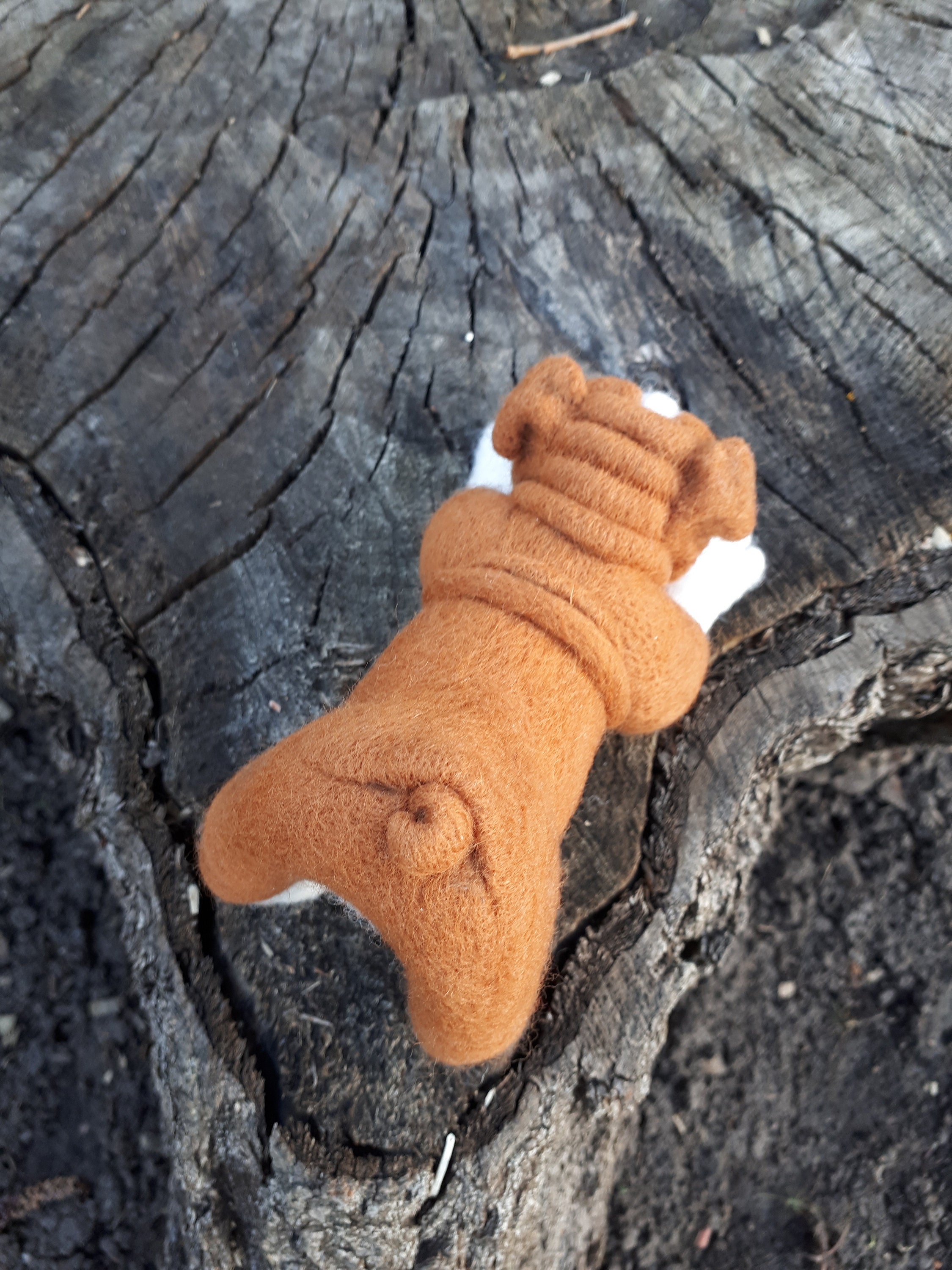 Felted Dog Needle Felted Bulldog Needle Felted Animal Pet Loss - Etsy
