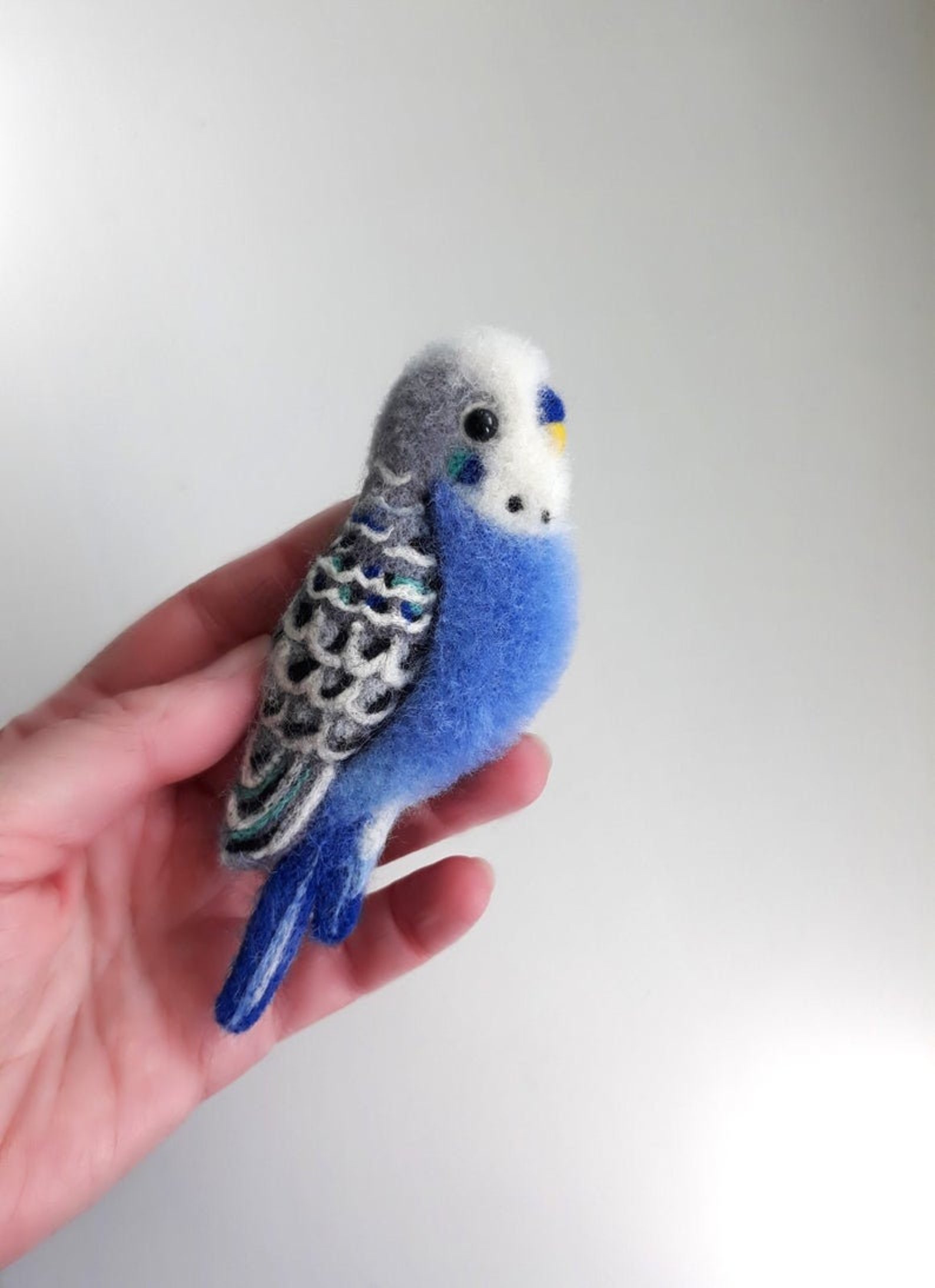 Felted Brooch Needle Felted Parrot Felted Bird Felt Brooch - Etsy