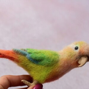 Needle Felted Parrot Felted Bird Felt Parrot Sculpture Parrot - Etsy