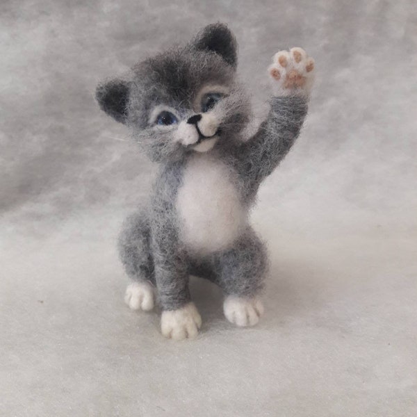 Miniature Felt Cat - Etsy