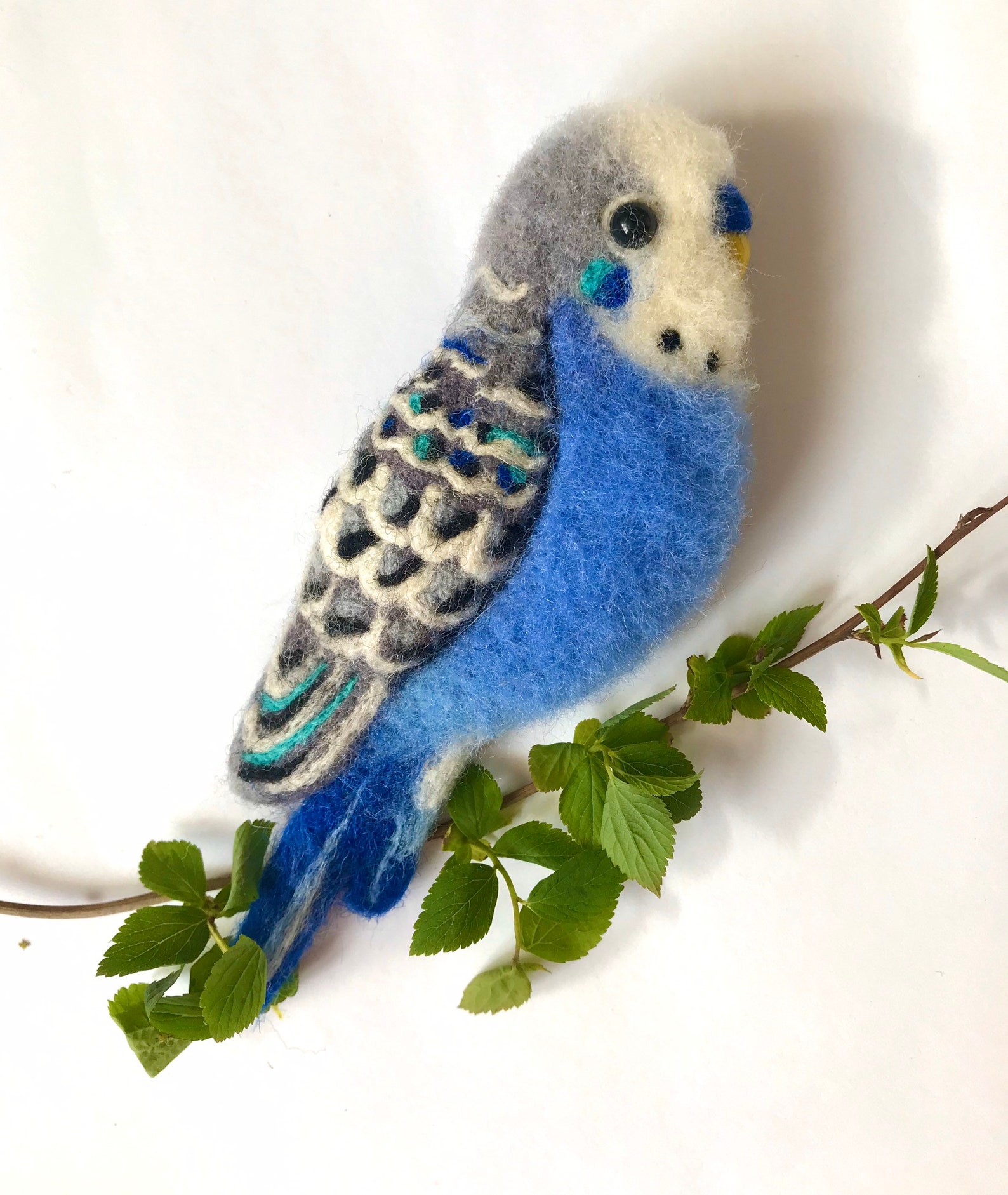 Felted brooch Needle felted parrot Felted bird Felt brooch | Etsy