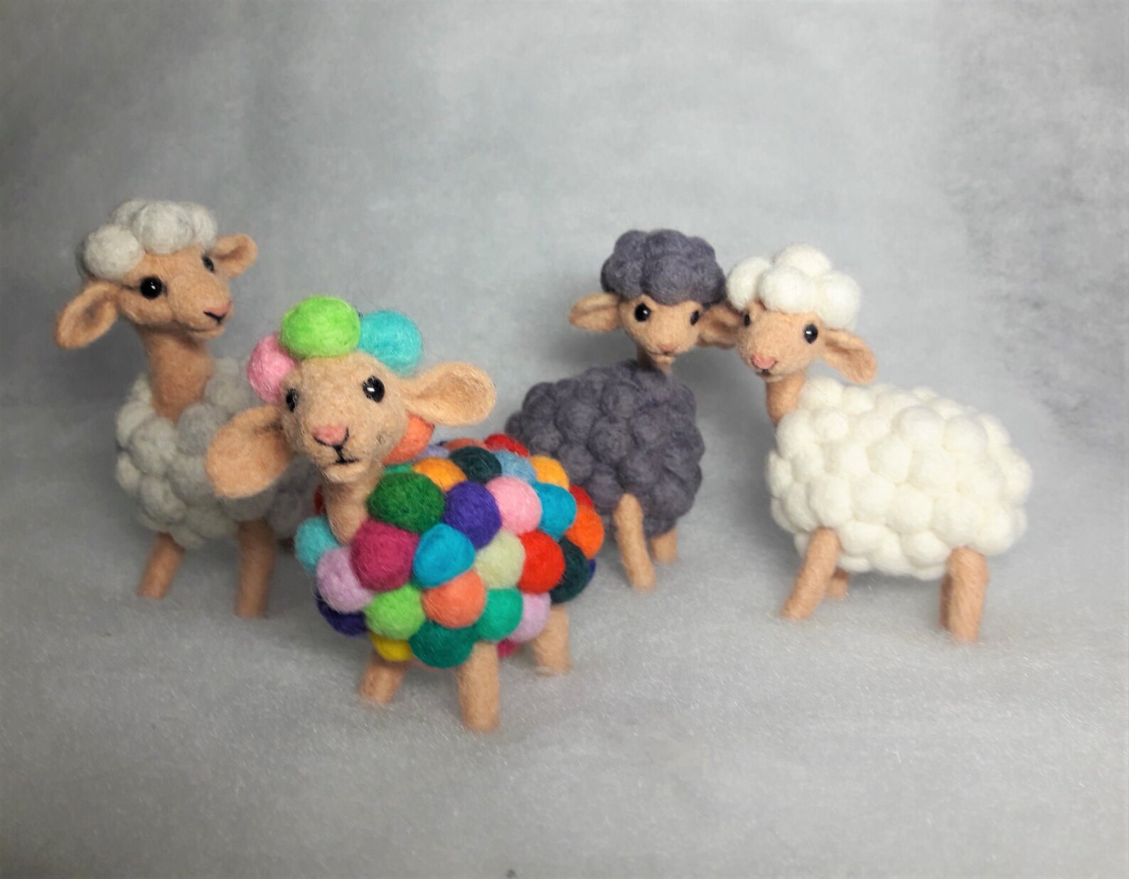 Needle Felted Sheep Felted Animal Figure Needle Feltsheep Wool - Etsy