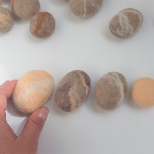 Felted Pebbles, Wool Stones, Felted Stones, Wool Felted Stone, Felt ...
