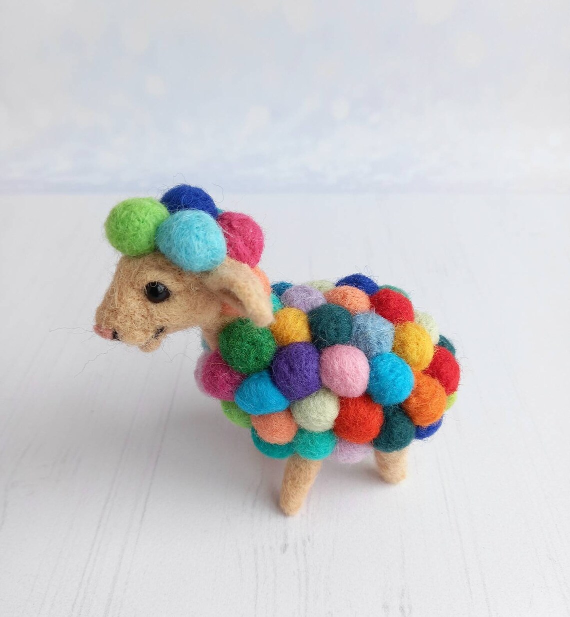 Needle Felted Sheep Felted Animal Figure Needle Feltsheep Wool - Etsy
