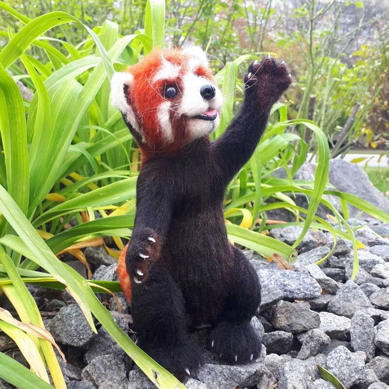 Felted Red Panda - Etsy