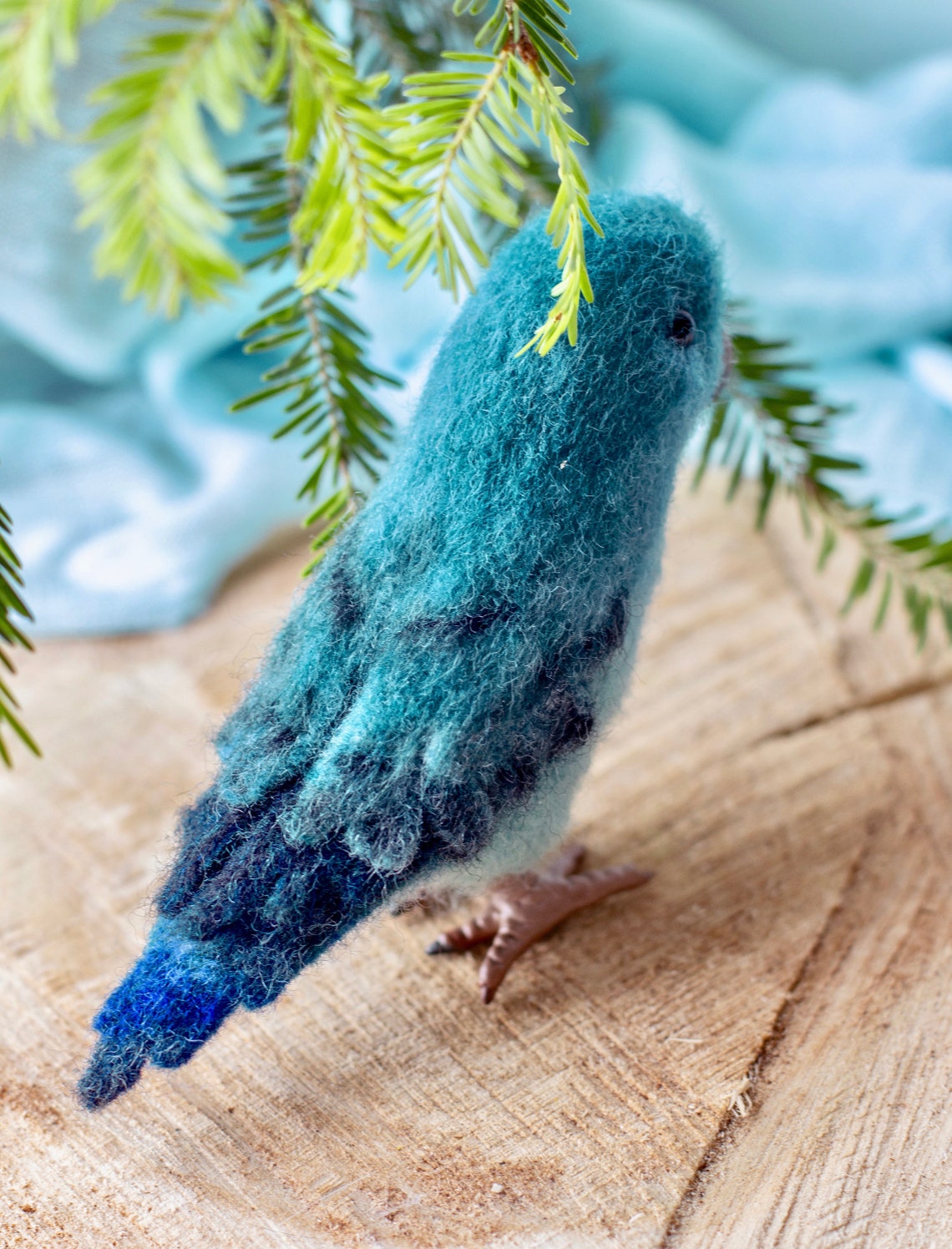 Needle felted parrot Felted bird Felt parrot sculpture Green | Etsy