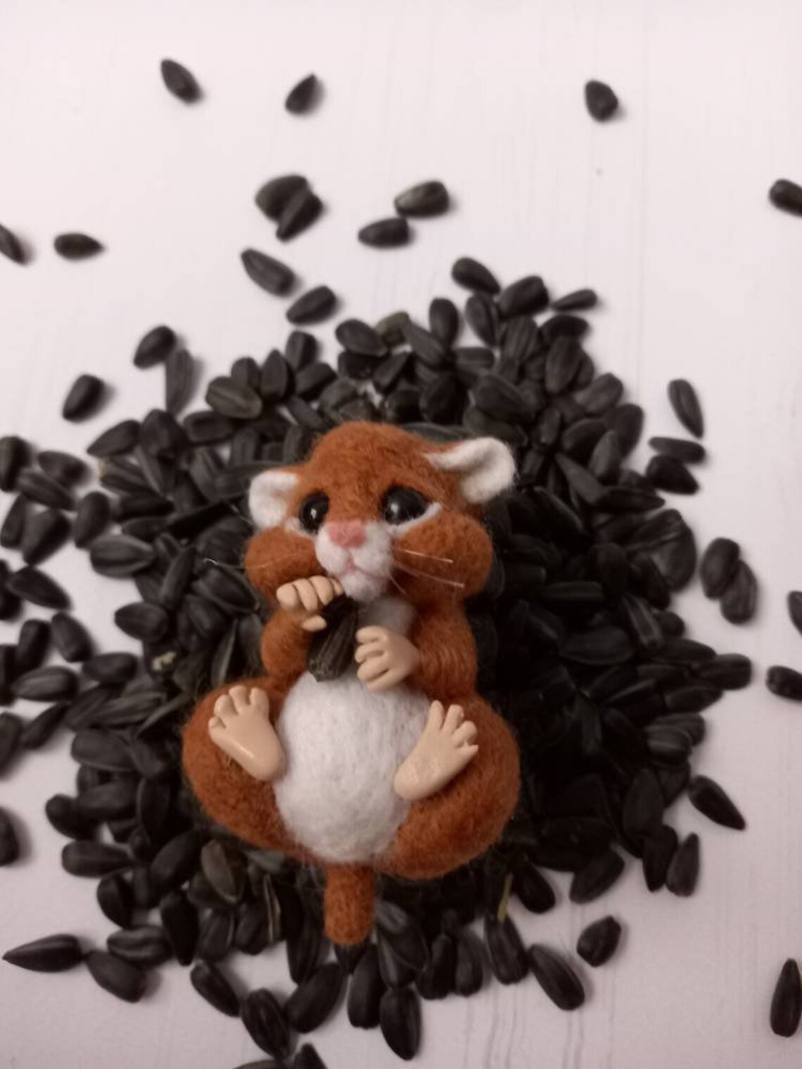 Needle Felted Hamster Felted Animal Felt Hamster Needle Felt - Etsy