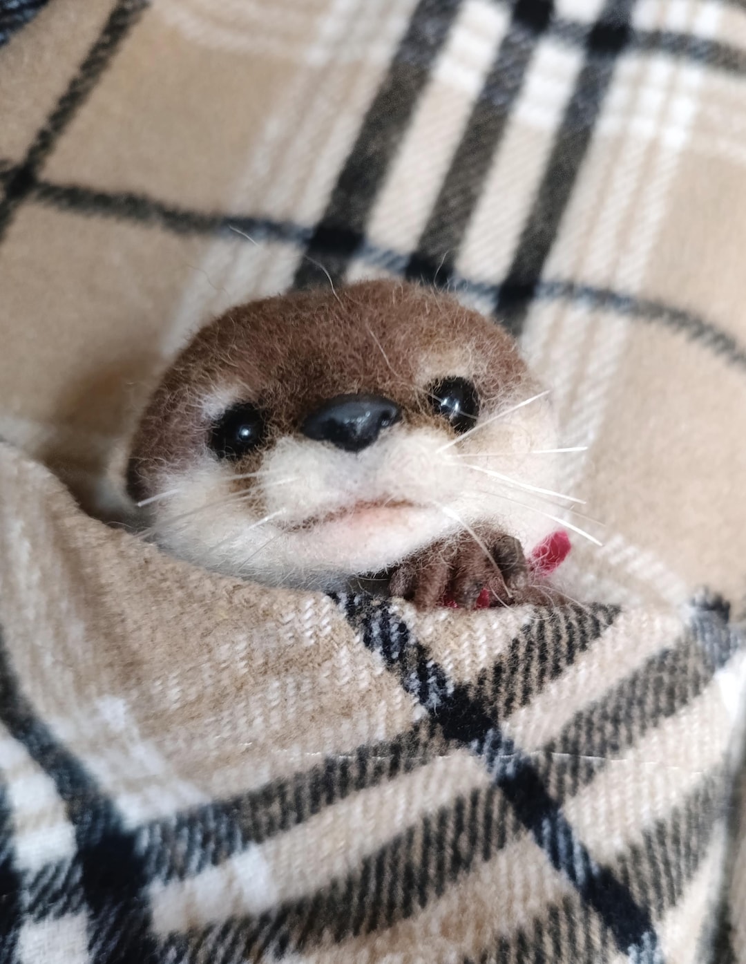 Felted Otter Brooch: Needle Felt Animal Pin, Otter Lover Gift - Etsy