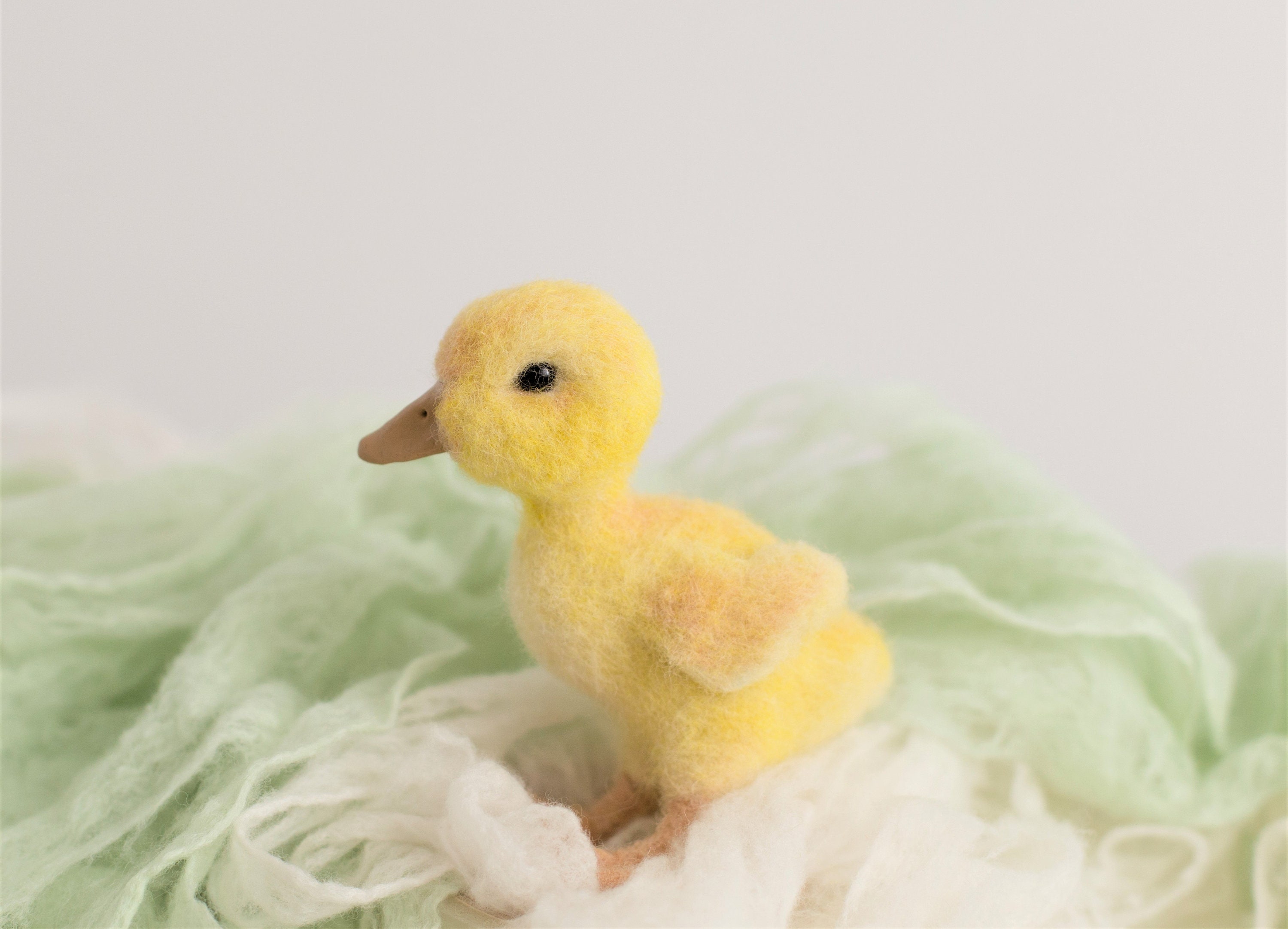 Felted duck Needle felted bird Felt Easter bird duckling | Etsy
