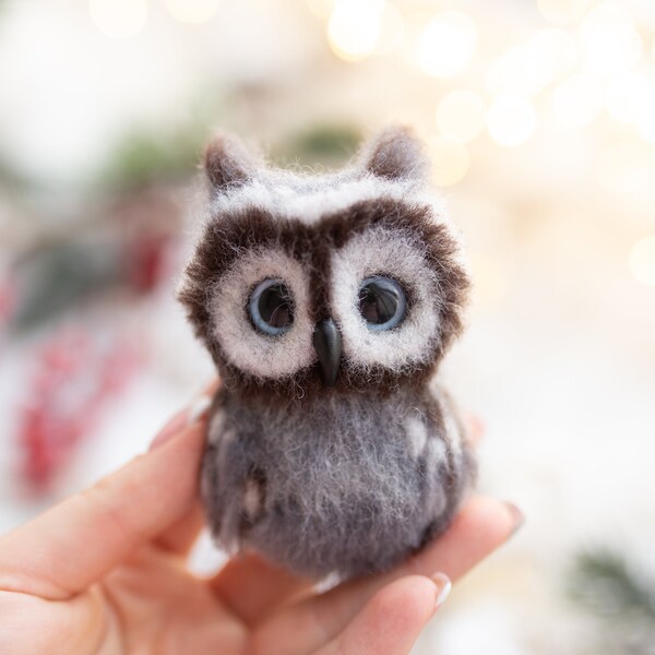 Felt Owl Brooch - Etsy