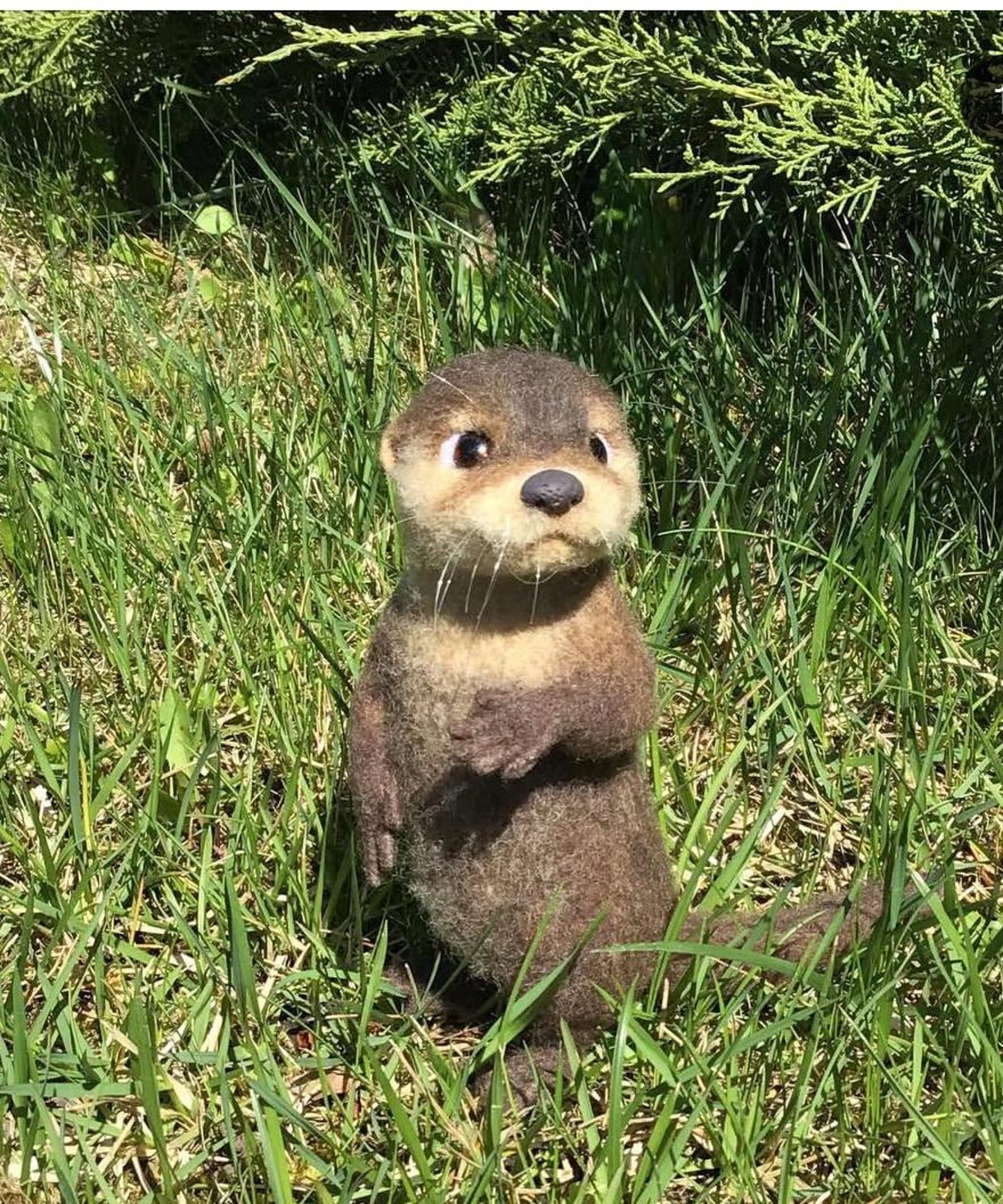 Needle Felted Otter: Handmade Otter Figurine, Animal Lover Gift - Etsy