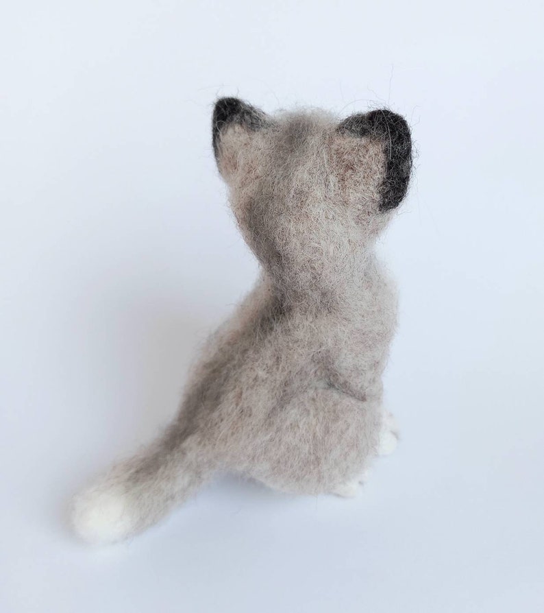 Felted Animals Needle Felted Cat Felt Cat Neddle Felted Kitten - Etsy