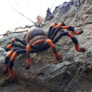 Needle Felted Spider Woolen Sculpture, Spider Lovers Gift, Large Felted ...