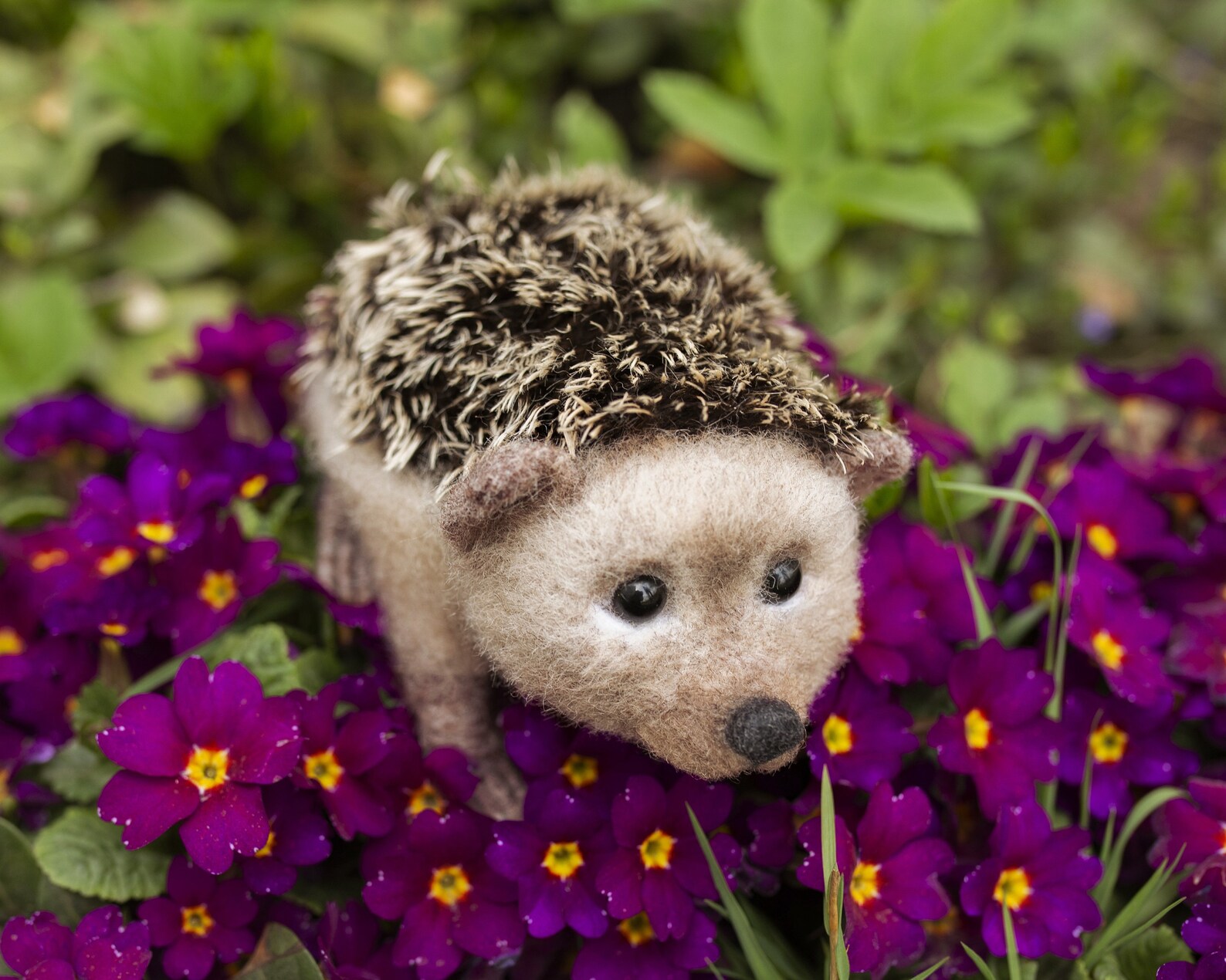 Felted animals Needle felted hedgehog Felt animal sculpture | Etsy