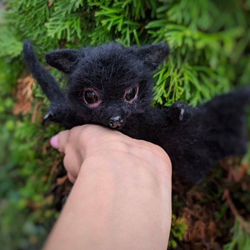 Felted Bat - Etsy