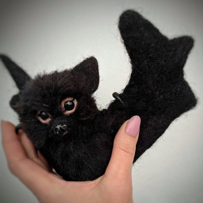 Felted Bat - Etsy