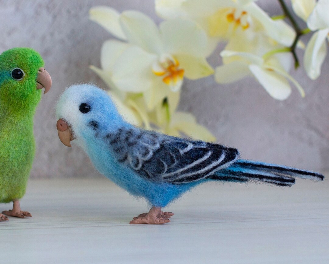 Needle Felted Parrot Felted Bird Felt Parrot Sculpture Parrot Figure ...