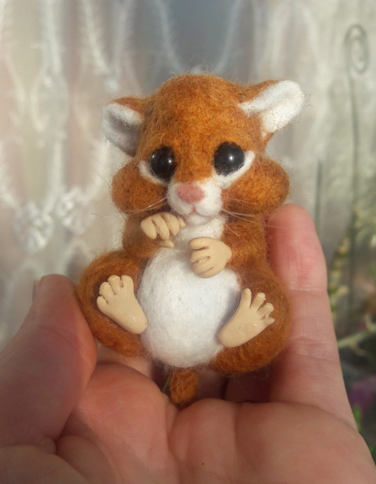 Needle Felted Hamster Felted Animal Felt Hamster Needle Felt Animal ...