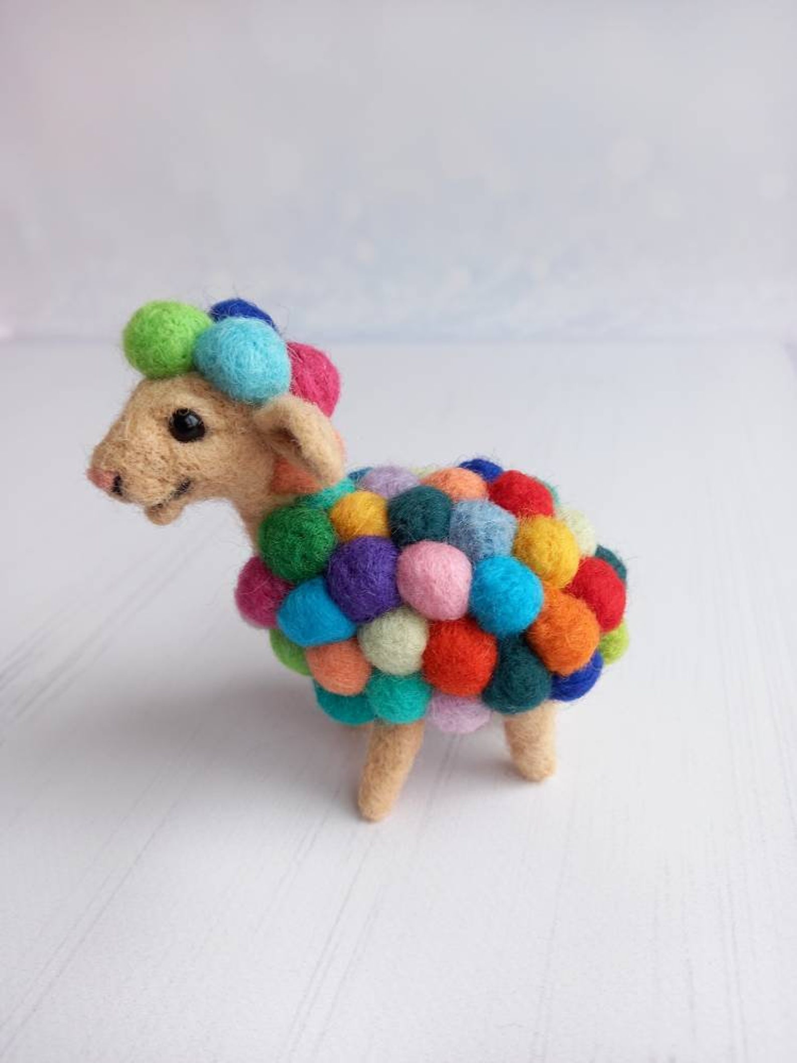 Needle Felted Sheep Felted Animal Figure Needle Feltsheep Wool - Etsy