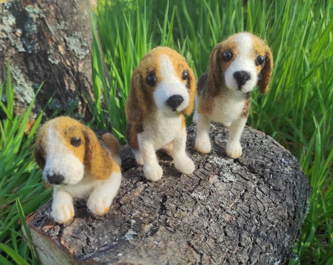 Set of Free Felted Dogs, Felt Dogies, Needle Felted Puppies, Needle ...