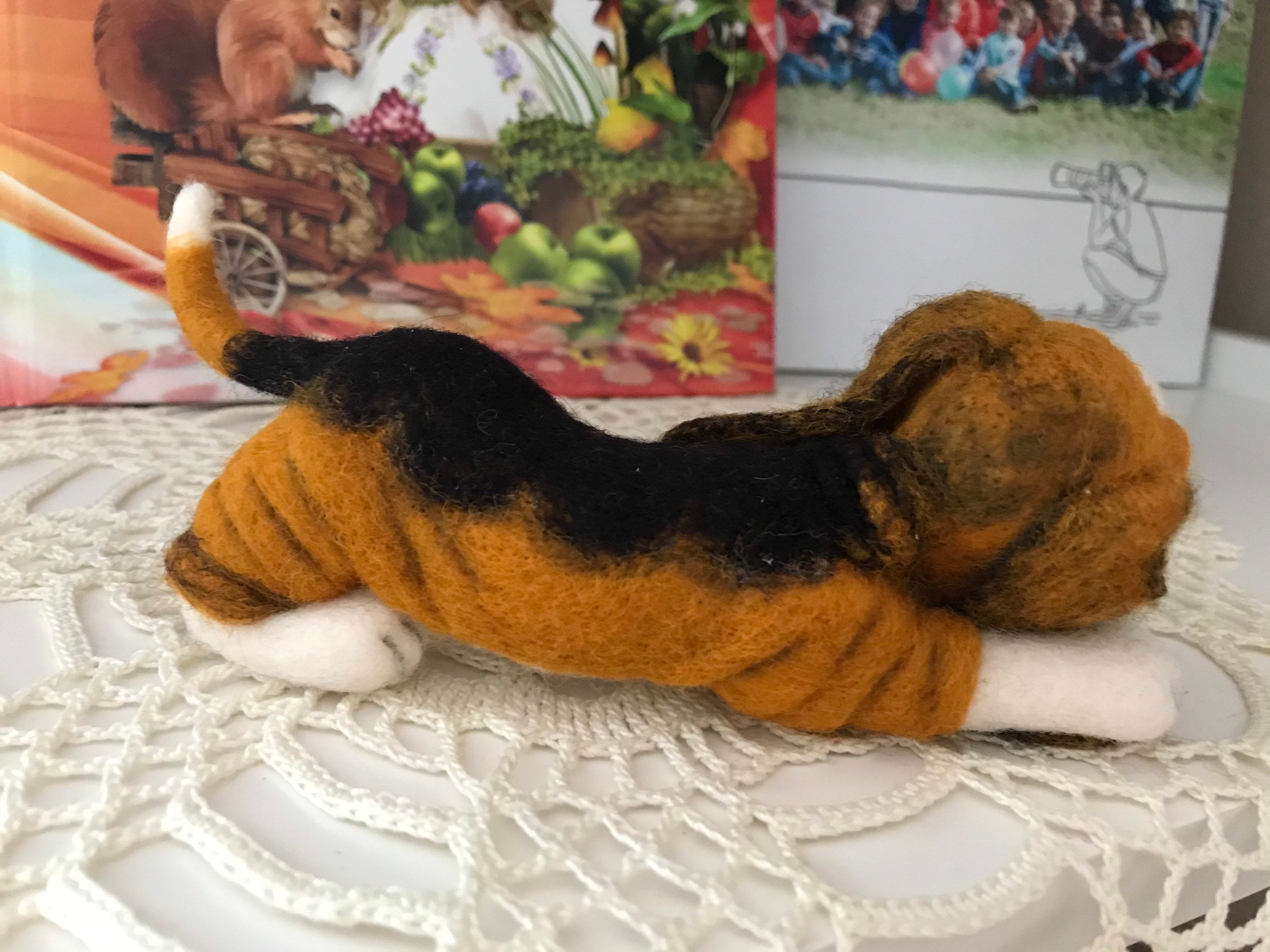 Set of Two Felted Dogs Felt Dog Needle Felted Puppies Needle - Etsy