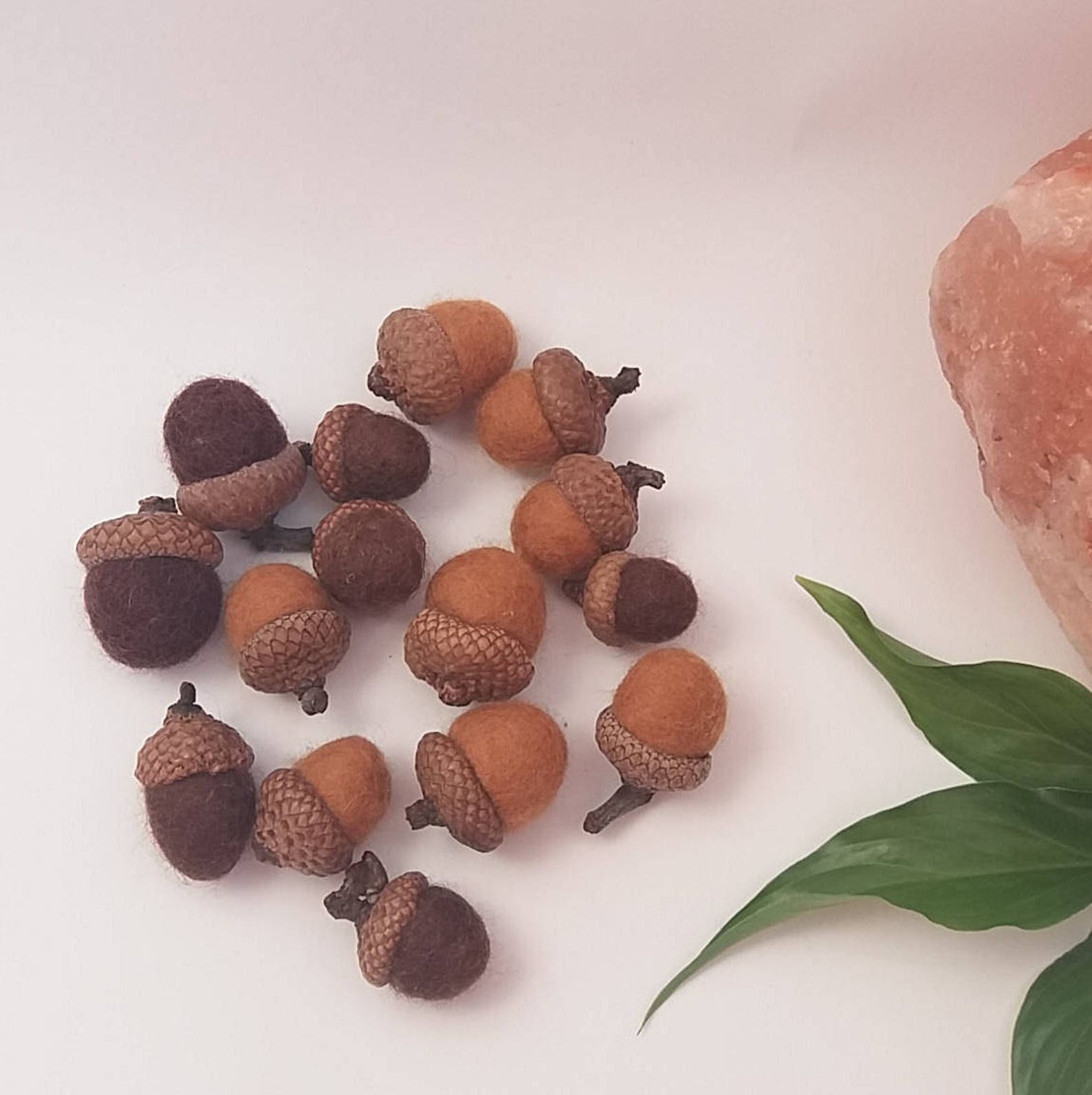 Felt Acorns Autumn Home Decor Brown Felted Acorns Eco-friendly - Etsy