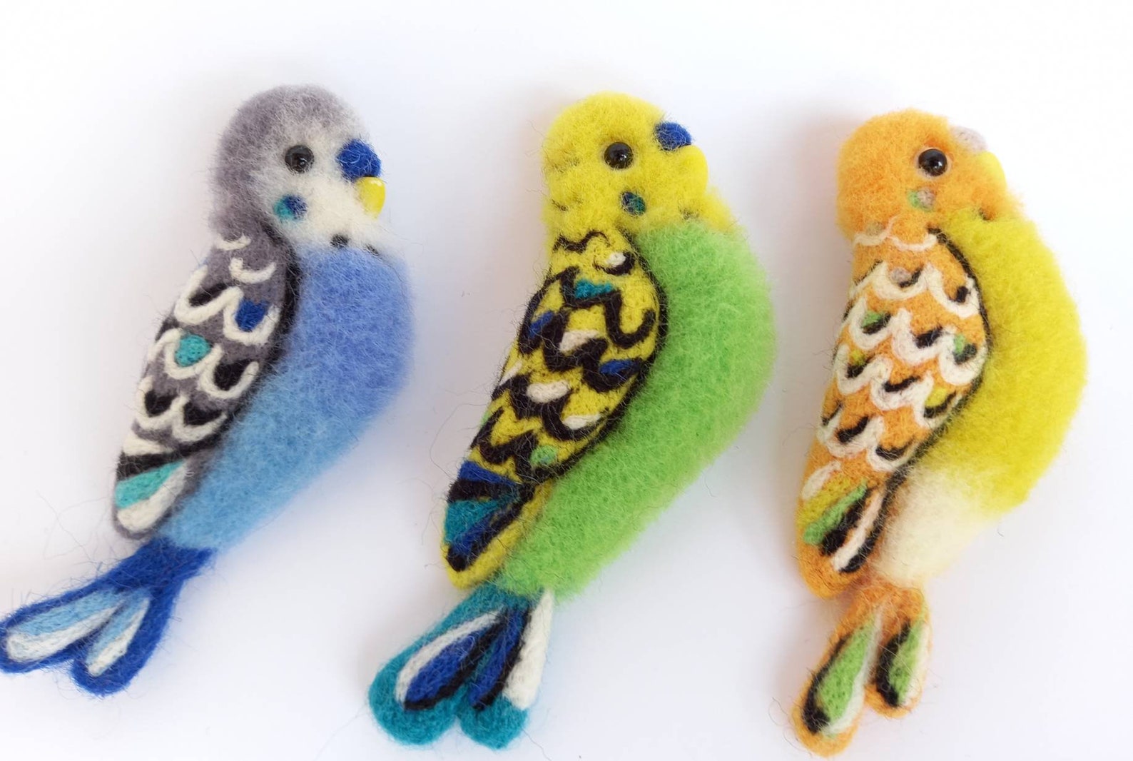 Felted Brooch Needle Felted Parrot Felted Bird Felt Brooch - Etsy