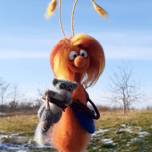 Needle Felted Cockroach, Сute Cockroach Figurine, Fairy Cockroach ...