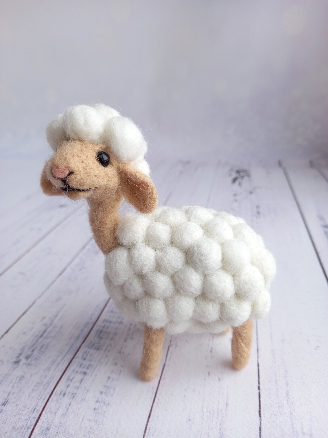 Needle Felted Sheep Felted Animal Figure Needle Feltsheep Wool - Etsy