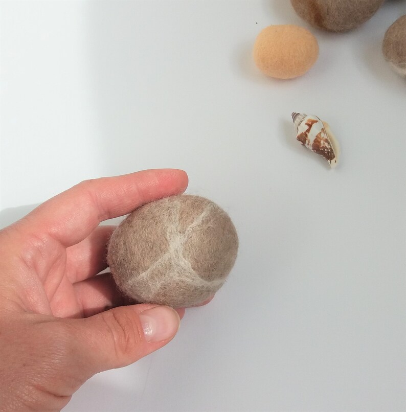 Felted Pebbles Wool Stones Felted Stones Wool Felted Stone - Etsy