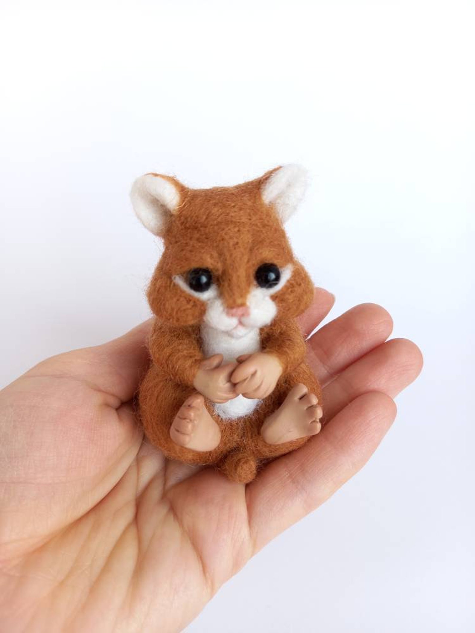 Needle Felted Hamster Felted Animal Felt Hamster Needle Felt Animal ...