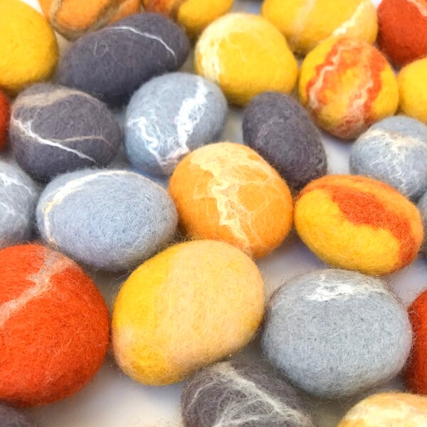 Felt Rocks - Etsy
