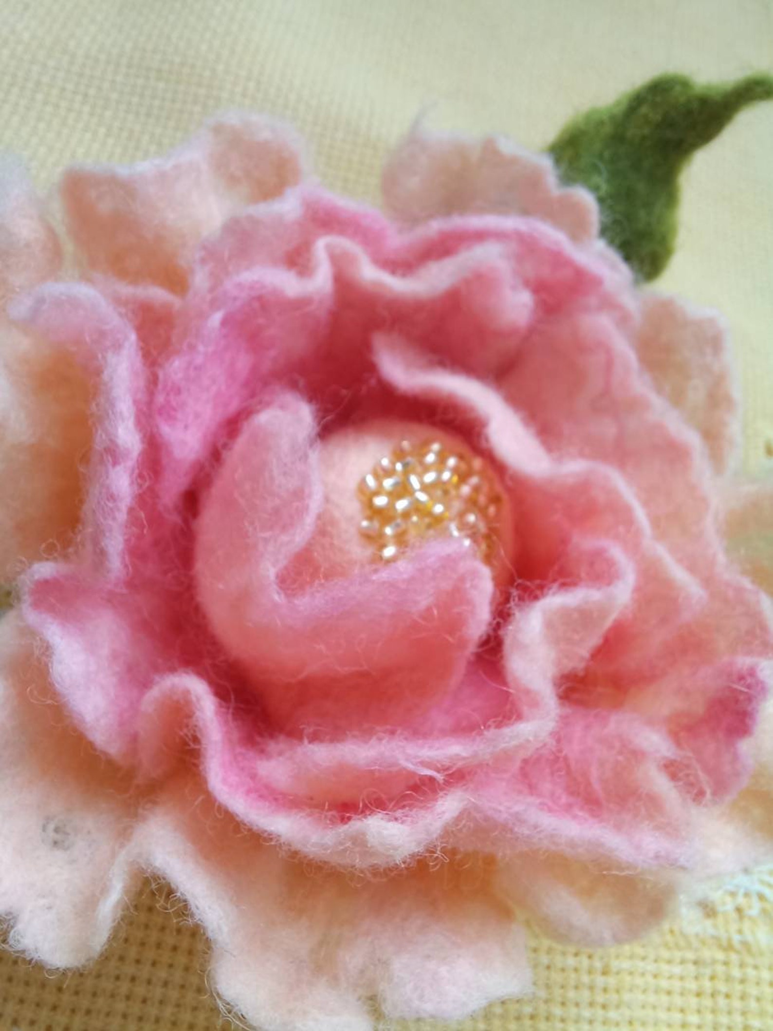 Flower Brooch Wool Felt Brooch Felted Flower Brooch Gift for - Etsy